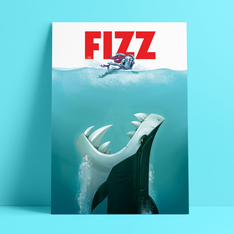 League of Legends Poster Fizz Jaws, Fizz League of Legends Poster ...