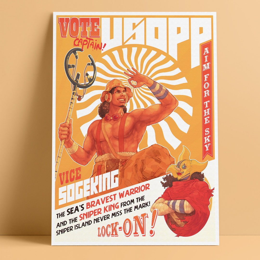 One Piece Poster Usopp, Usopp One Piece Anime Poster, Sogeking One ...