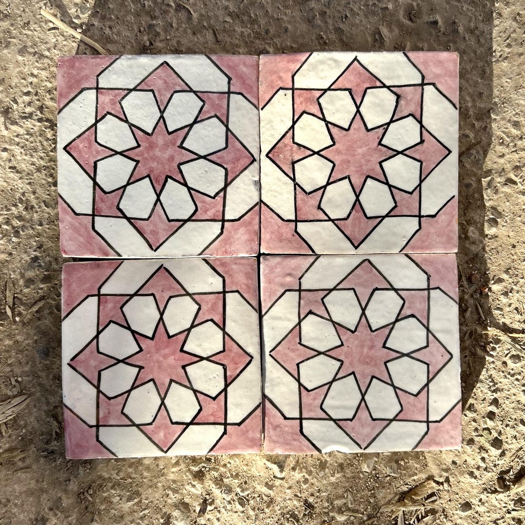 Moroccan Zellige Tiles, Moroccan 4x4 Tiles, Handmade and Handpainted ...