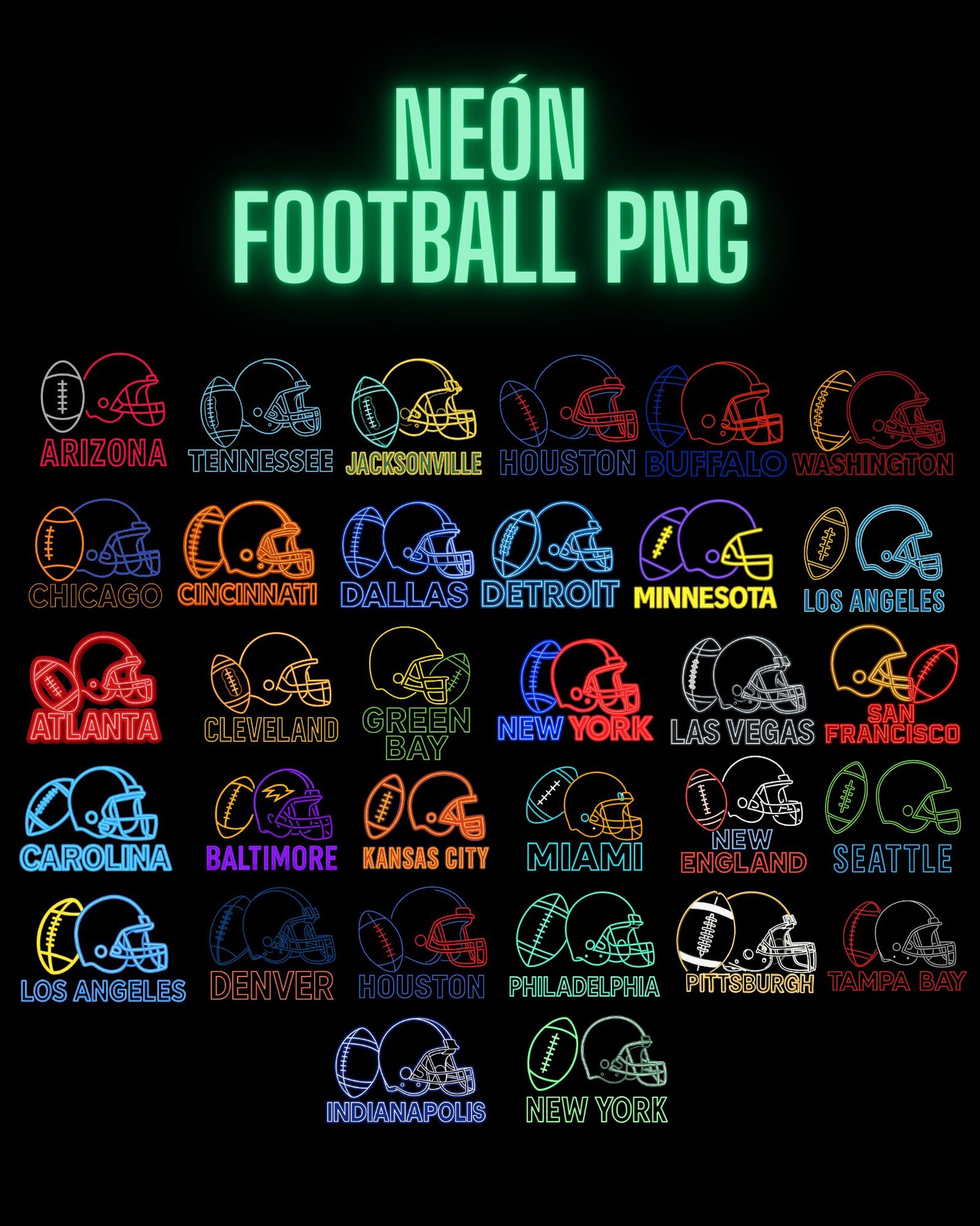 Neon Football PNG, Football PNG, Est 1976 Red Helmet Clipart, Retro ...