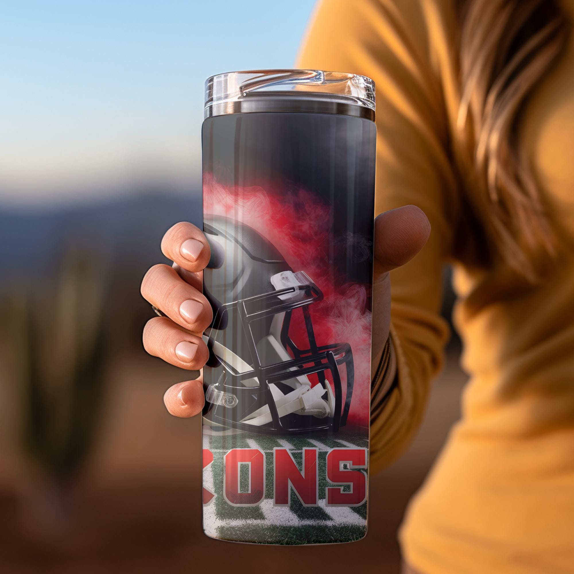 Falcon 20oz Skinny Tumbler Wrap PNG, Sport 20oz Tumbler PNG, Mascot ...