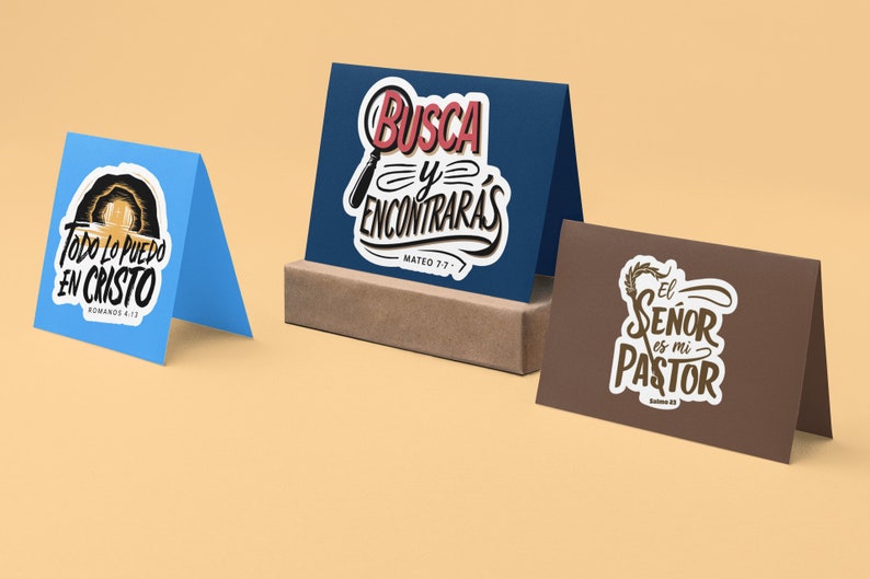 12 Spanish Bible Verses Bundle | Inspirational Sticker Bundle, | Frases ...