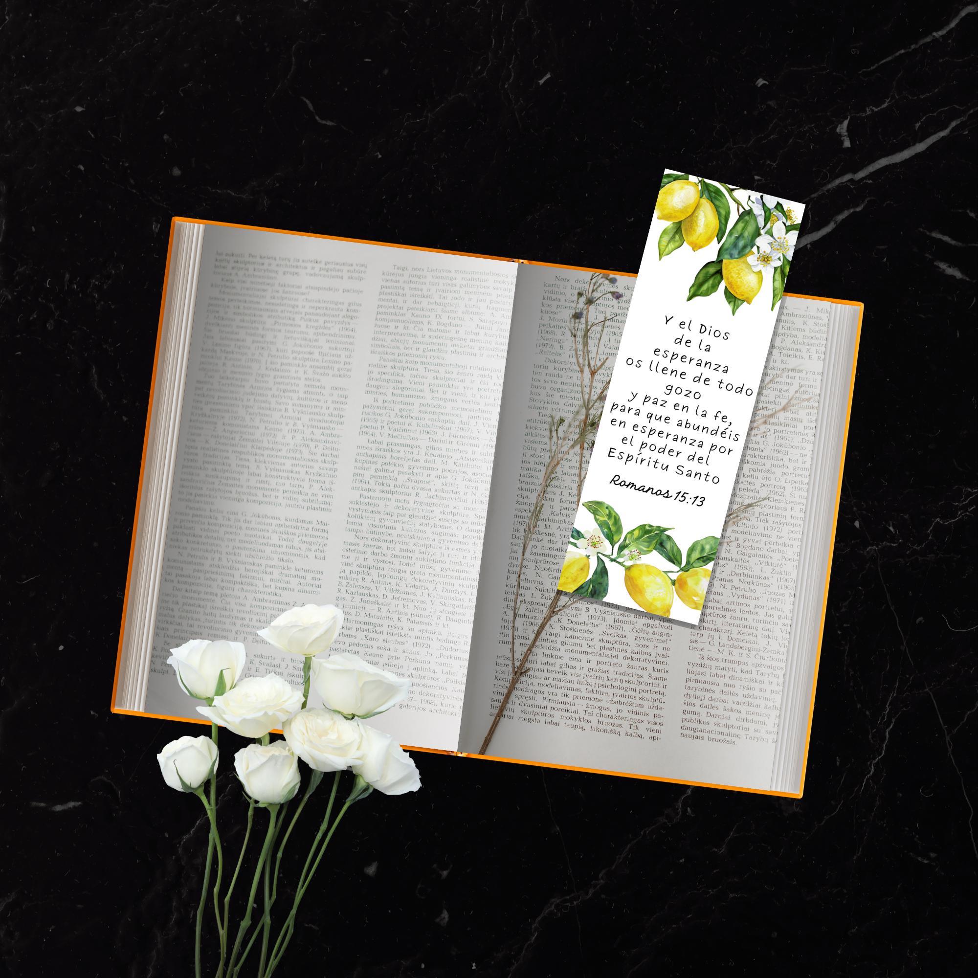 10 Spanish Bible Verse Bookmark Bundle, Printable Floral Bookmark ...