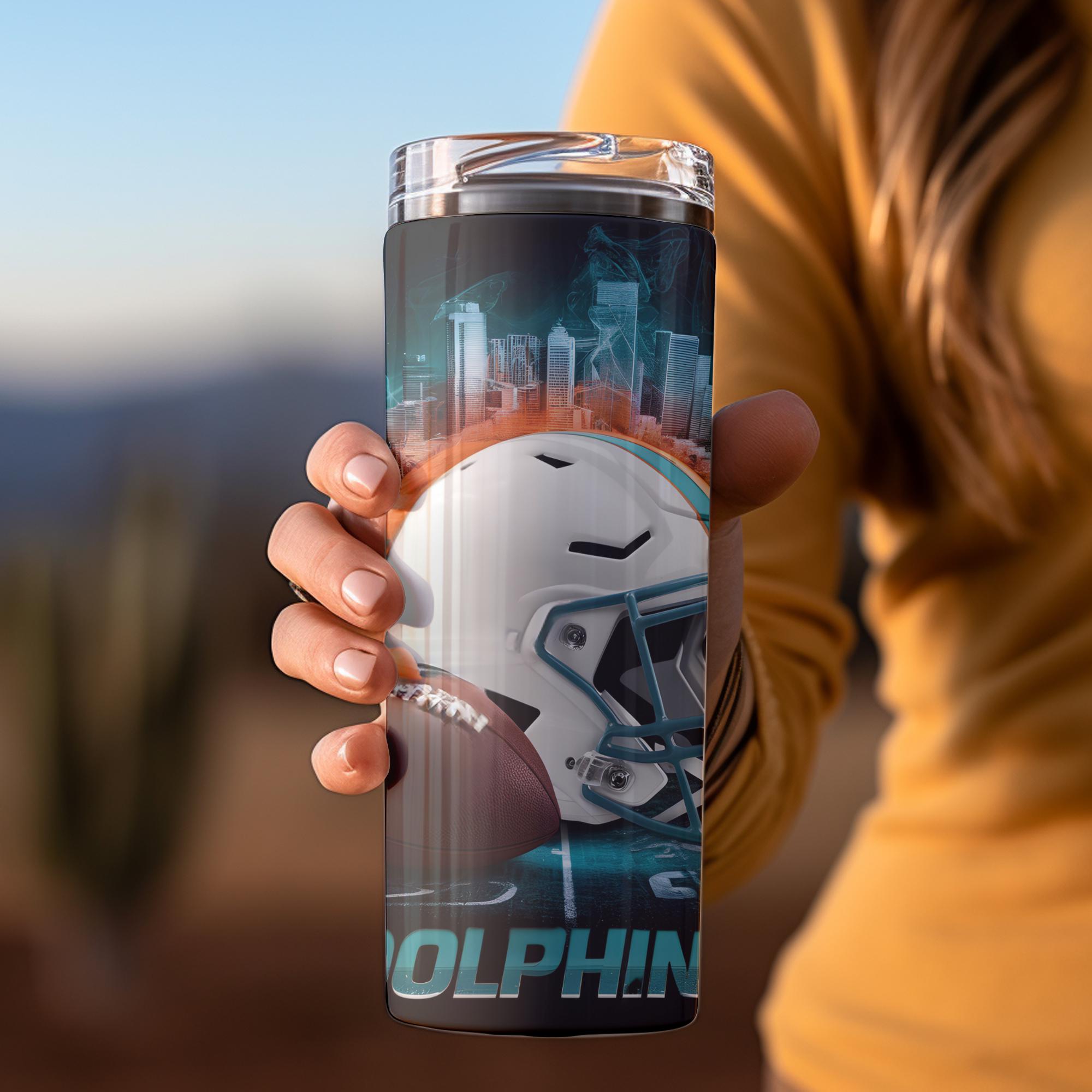 Dolphin 20oz Skinny Tumbler Wrap PNG, Sport 20oz Tumbler PNG, Mascot ...