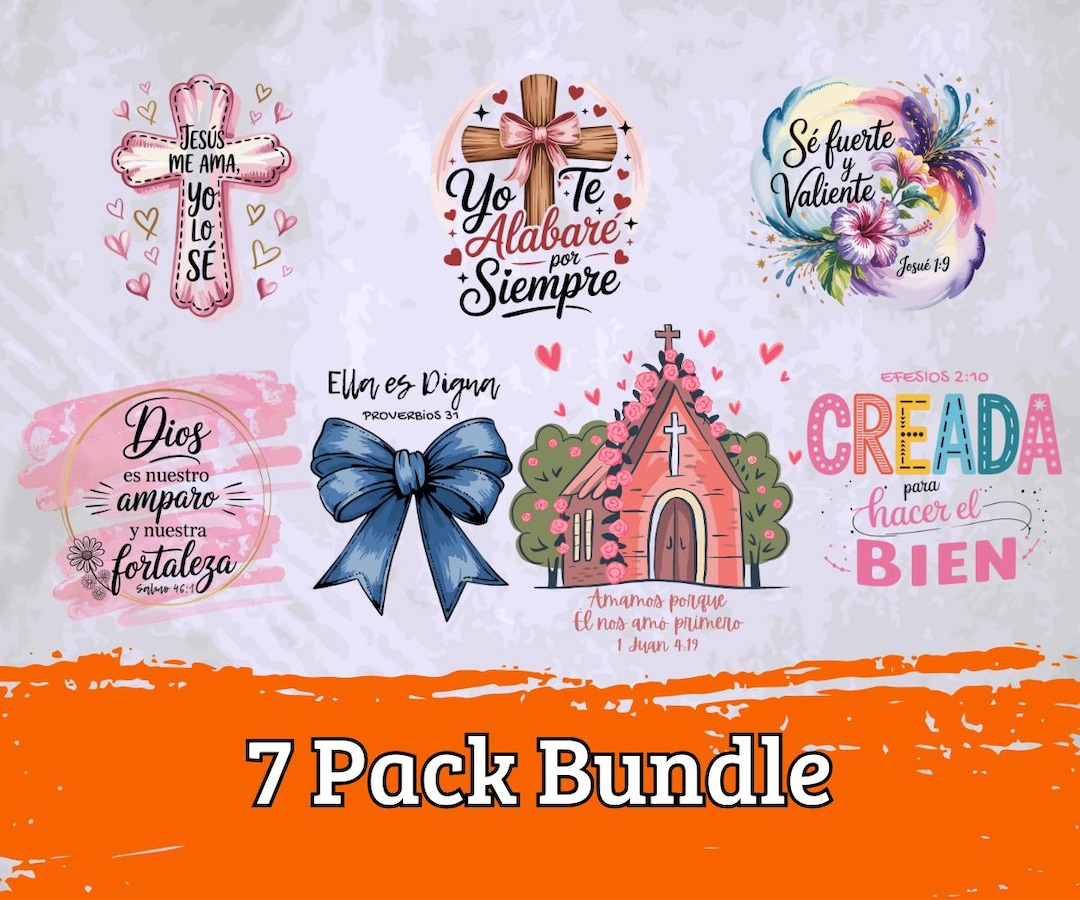 Bundle 7 Spanish Bible Verse | Frases Religiosas | Christian Phrases ...