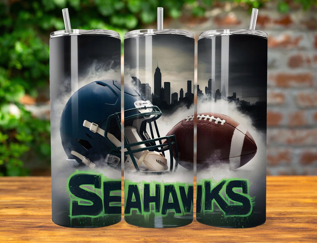 Seattle 20oz Skinny Tumbler Wrap PNG, Sport 20oz Tumbler PNG, Mascot ...
