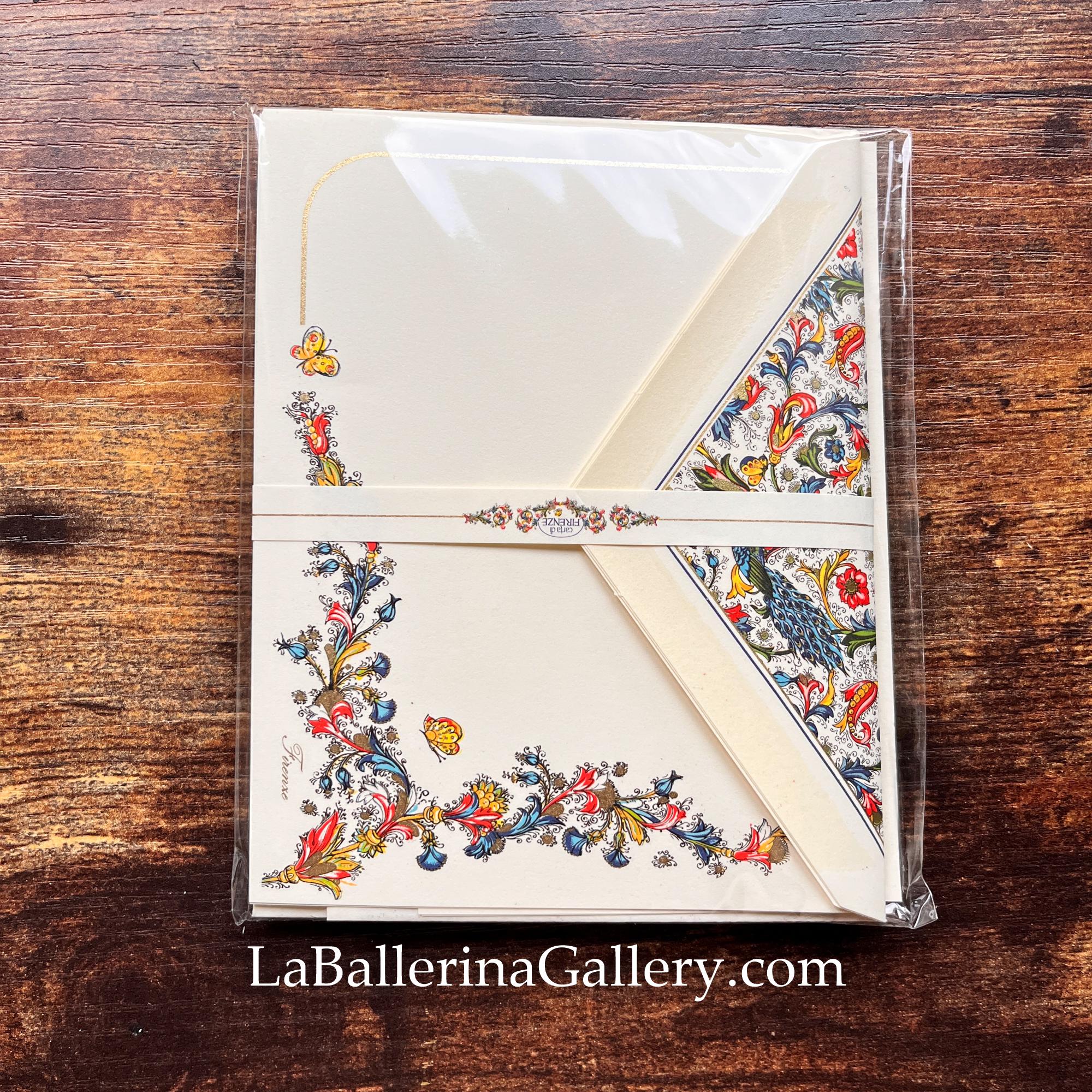 Italian Letter Paper Sheets and Envelopes 6 Florentine Florence Italy ...