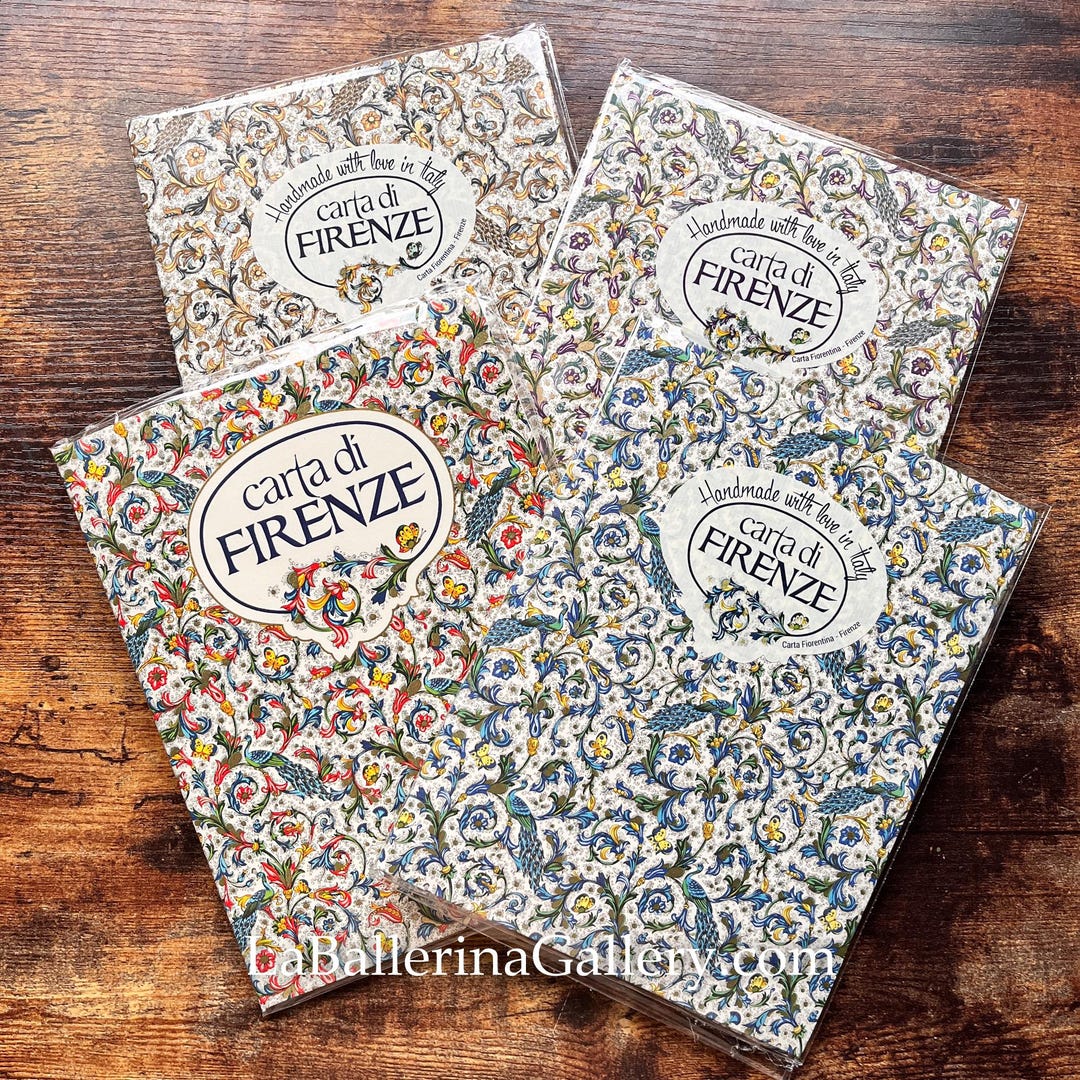 Italian Letter Paper Sheets and Envelopes 10 Florentine Florence Italy ...