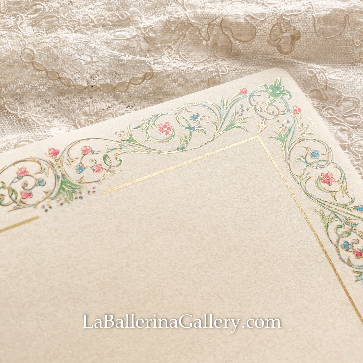 Italian Parchment Paper Certificate Diploma Print Old Florentine ...