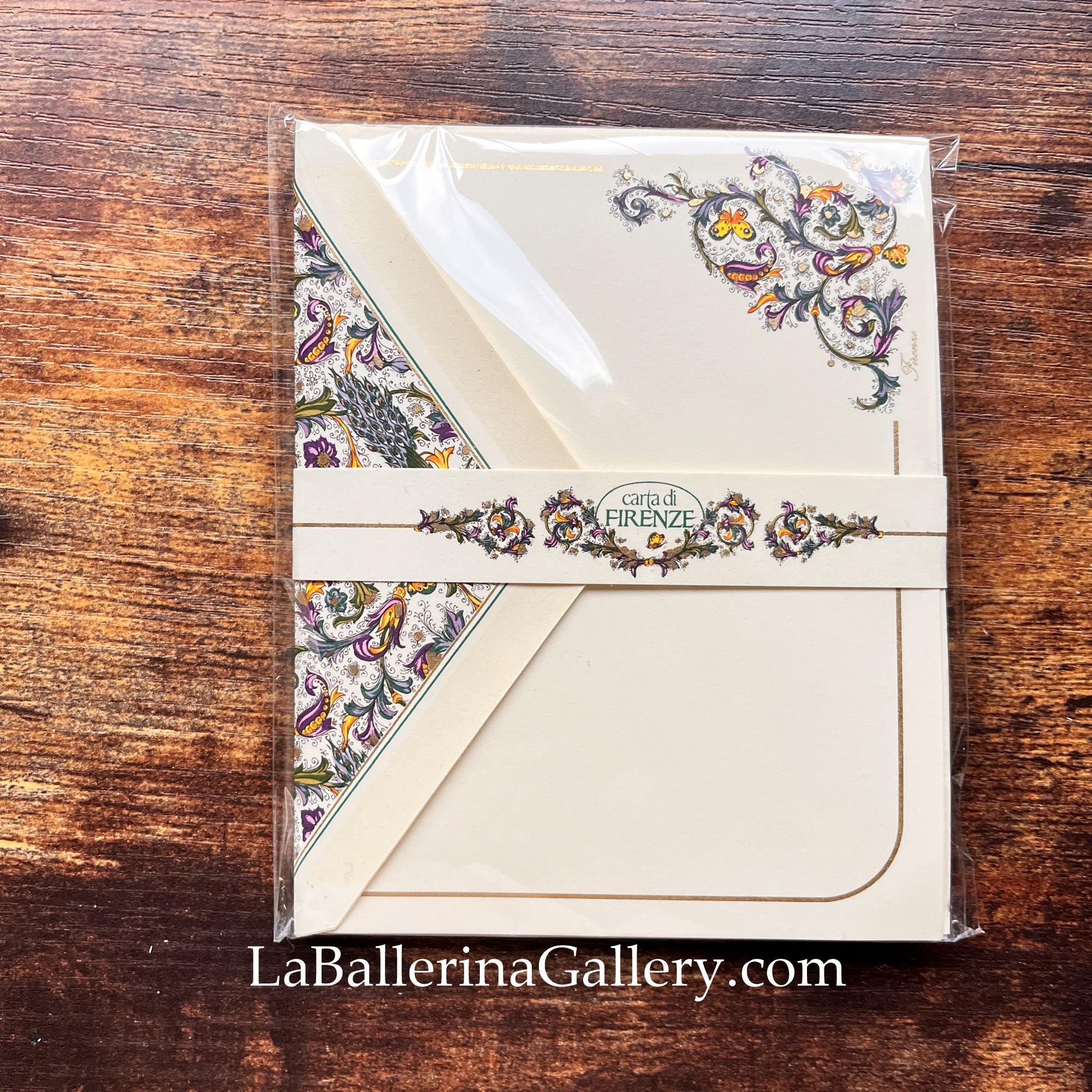 Italian Letter Paper Sheets and Envelopes 6 Florentine Florence Italy ...