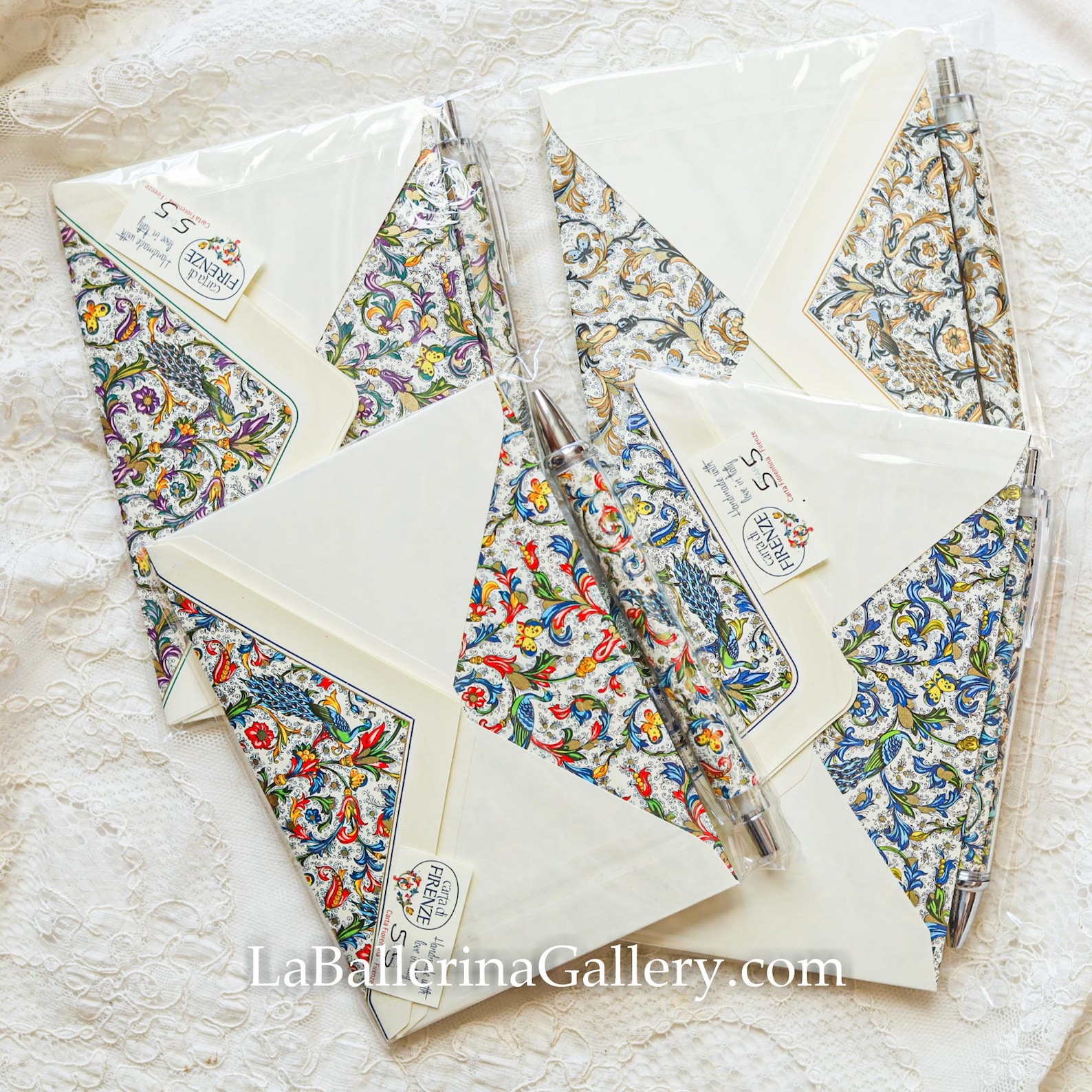 Italian Letter Paper Sheets and Envelopes 5 Florentine Florence Italy ...