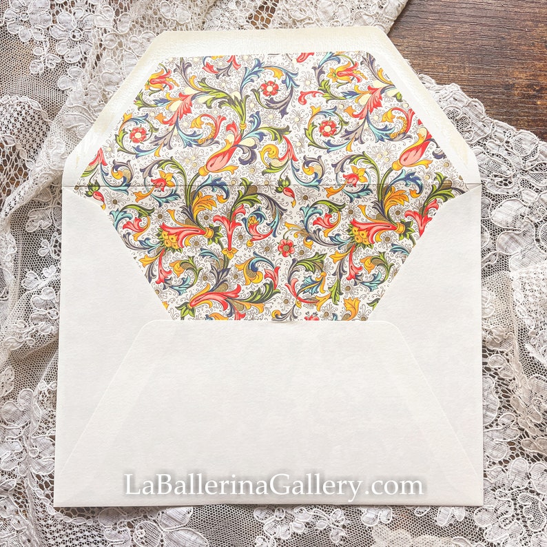 Italian Sheet and Envelope Letter Paper Cards Florentine Traditional ...