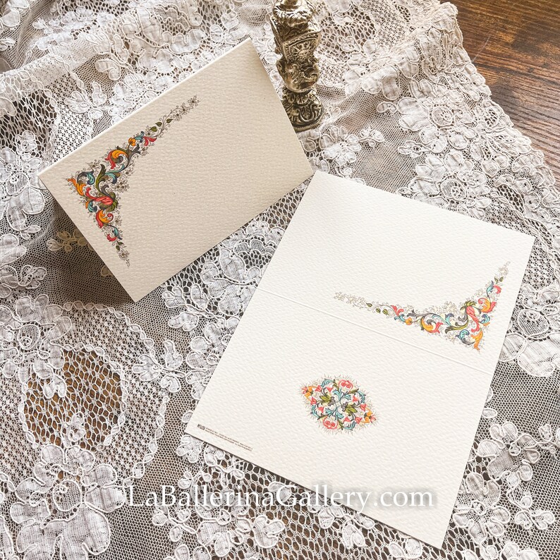 Italian Sheet and Envelope Letter Paper Cards Florentine Traditional ...