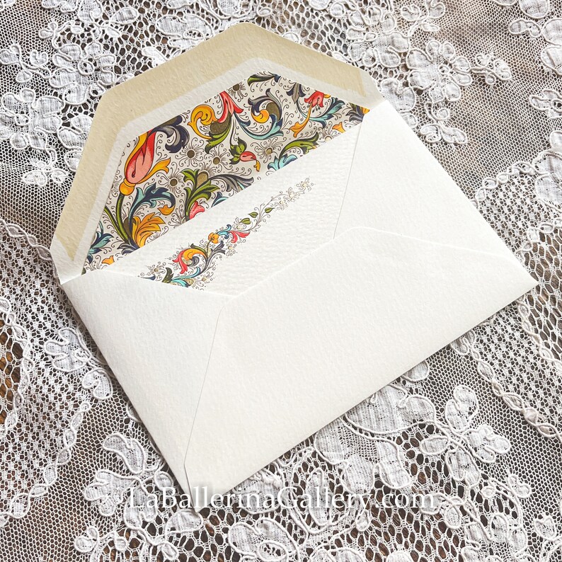 Italian Sheet and Envelope Letter Paper Cards Florentine Traditional ...