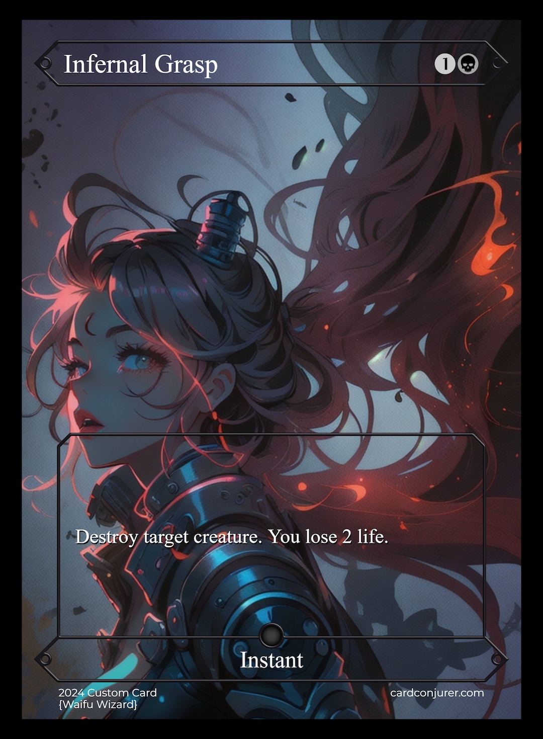 Infernal Grasp MTG Proxy Anime Waifu - Etsy