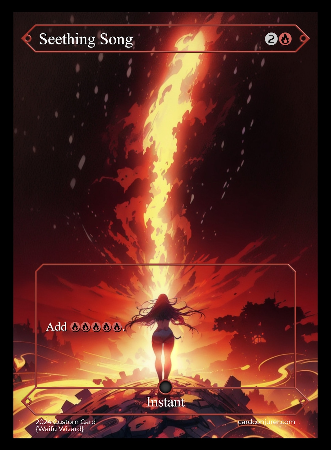 Seething Song MTG Proxy Anime Waifu - Etsy