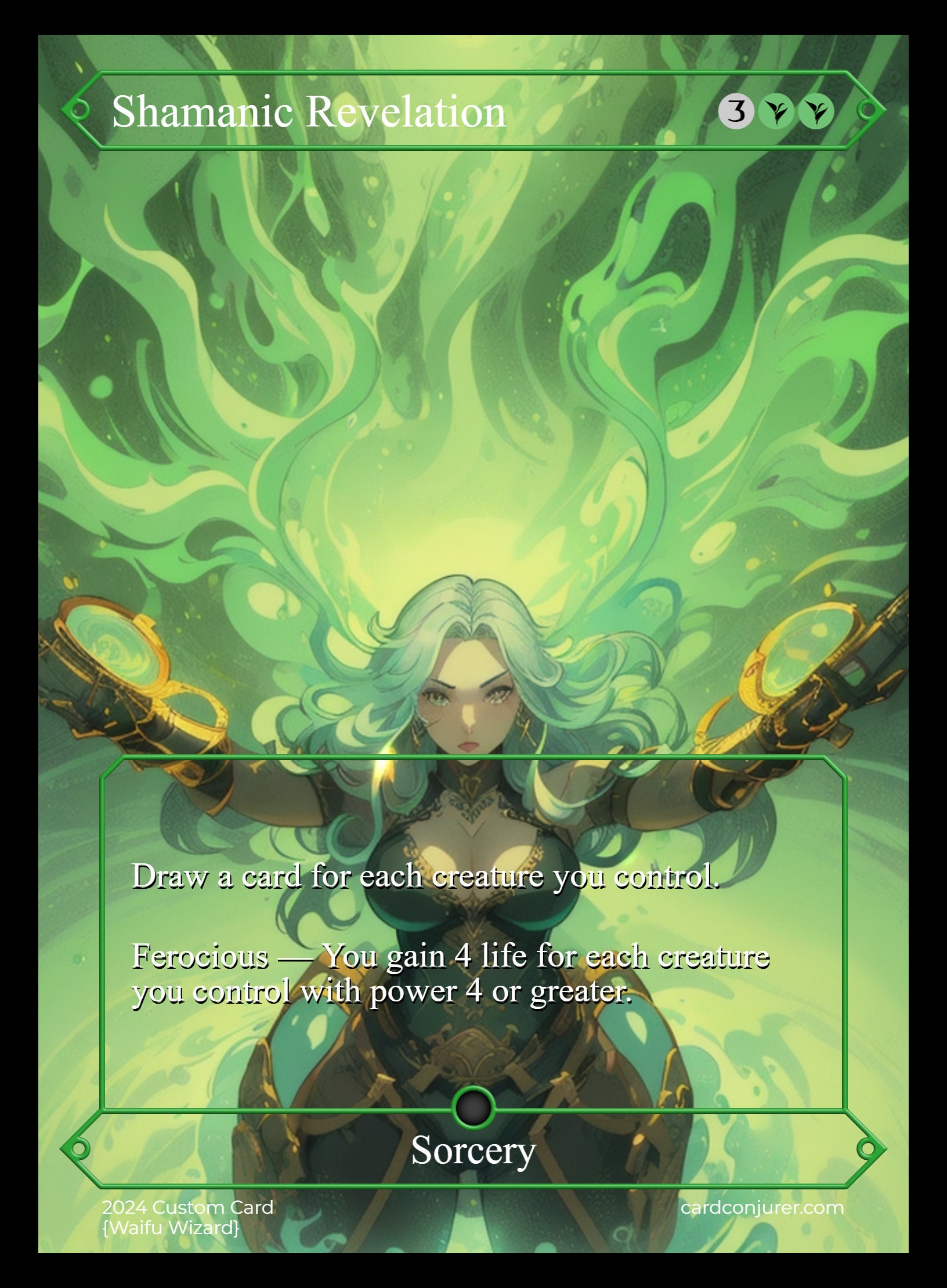 Shamanic Revelation MTG Proxy Anime Waifu - Etsy