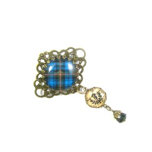 Scottish Tartan Jewelry Tartan Brooch Patterson Clan Tartan Delicate ...