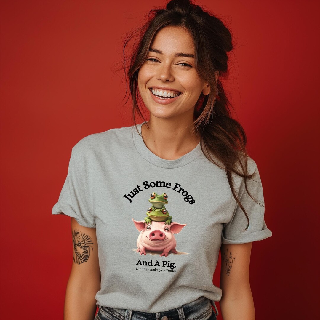 Frogs and Pig Weird Animals, Weird Animal Tee, Funny Animals, Strange ...