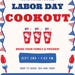 EDITABLE Labor Day Cookout BBQ Sign | Canva Template | Simple Easy ...
