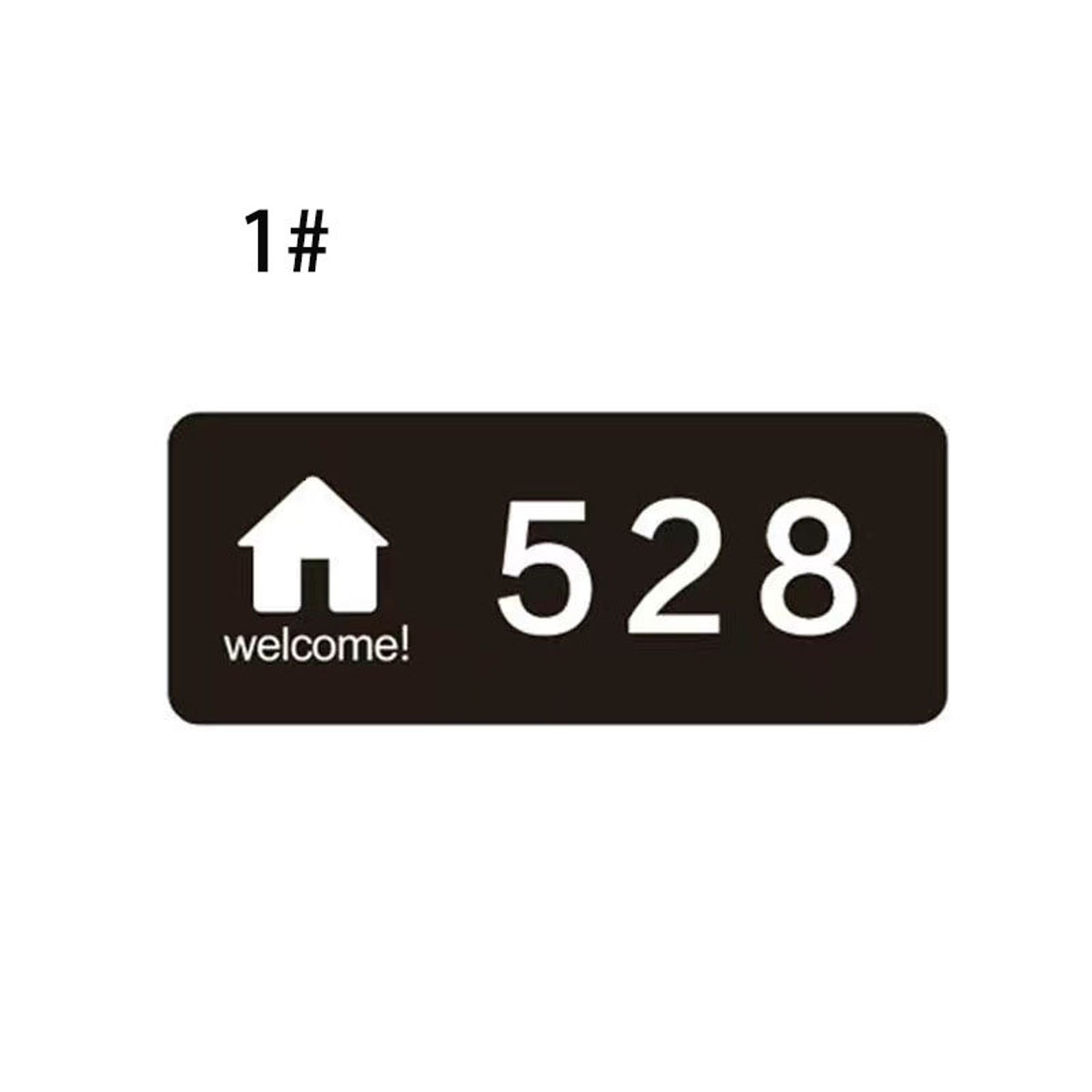 Acrylic House Number, Room Number, Customizable Pattern, House Logo ...
