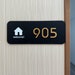 Acrylic House Number, Room Number, Customizable Pattern, House Logo ...