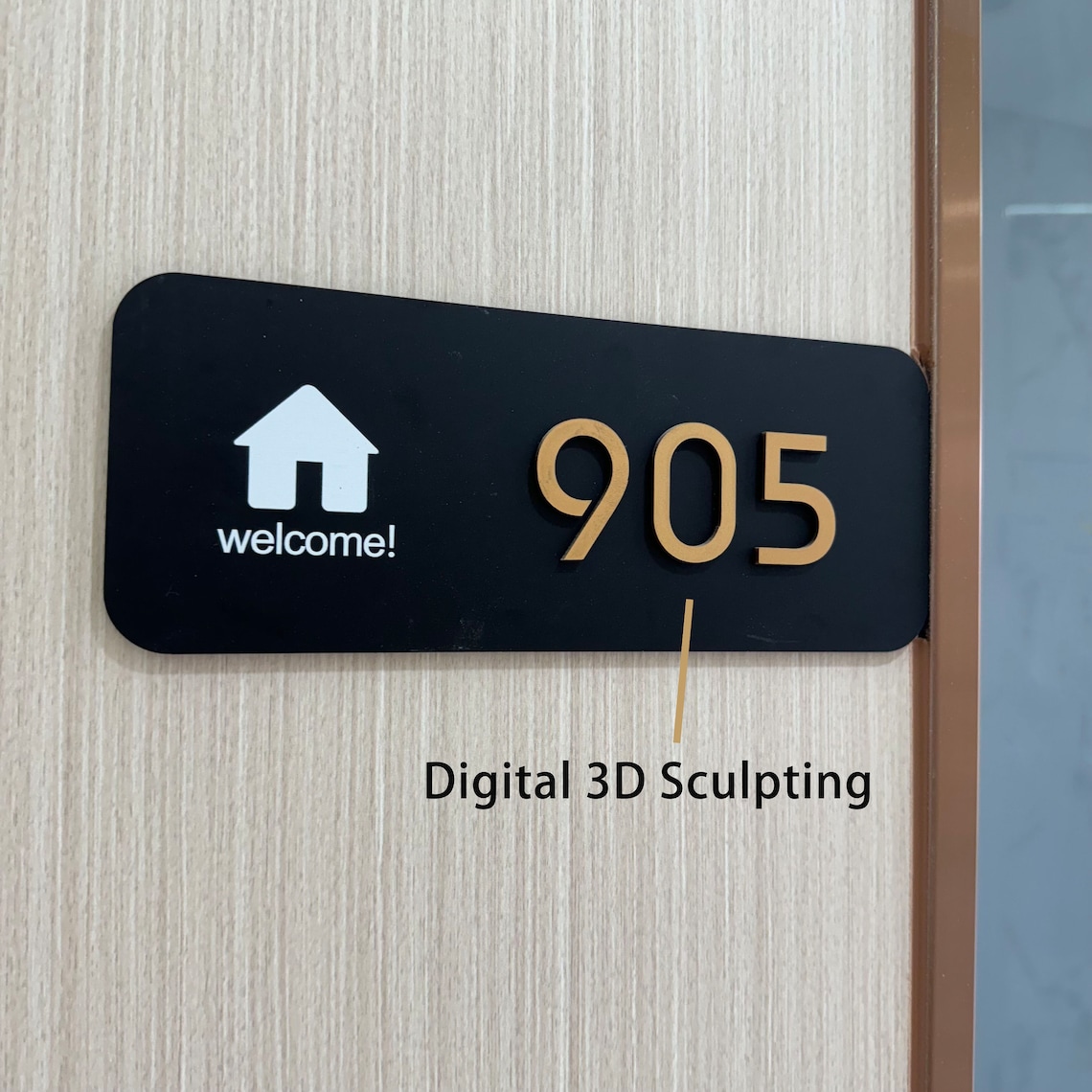 Acrylic House Number, Room Number, Customizable Pattern, House Logo ...