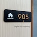 Acrylic House Number, Room Number, Customizable Pattern, House Logo ...