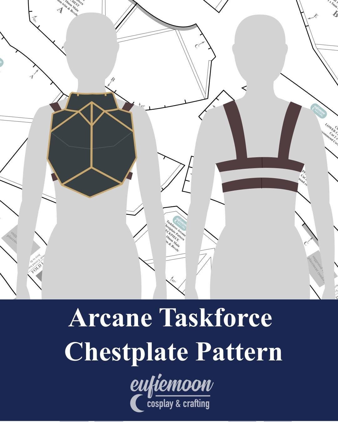 Arcane Season 2 Taskforce Chestplate Cosplay Pattern Caitlyn Vi Maddie ...