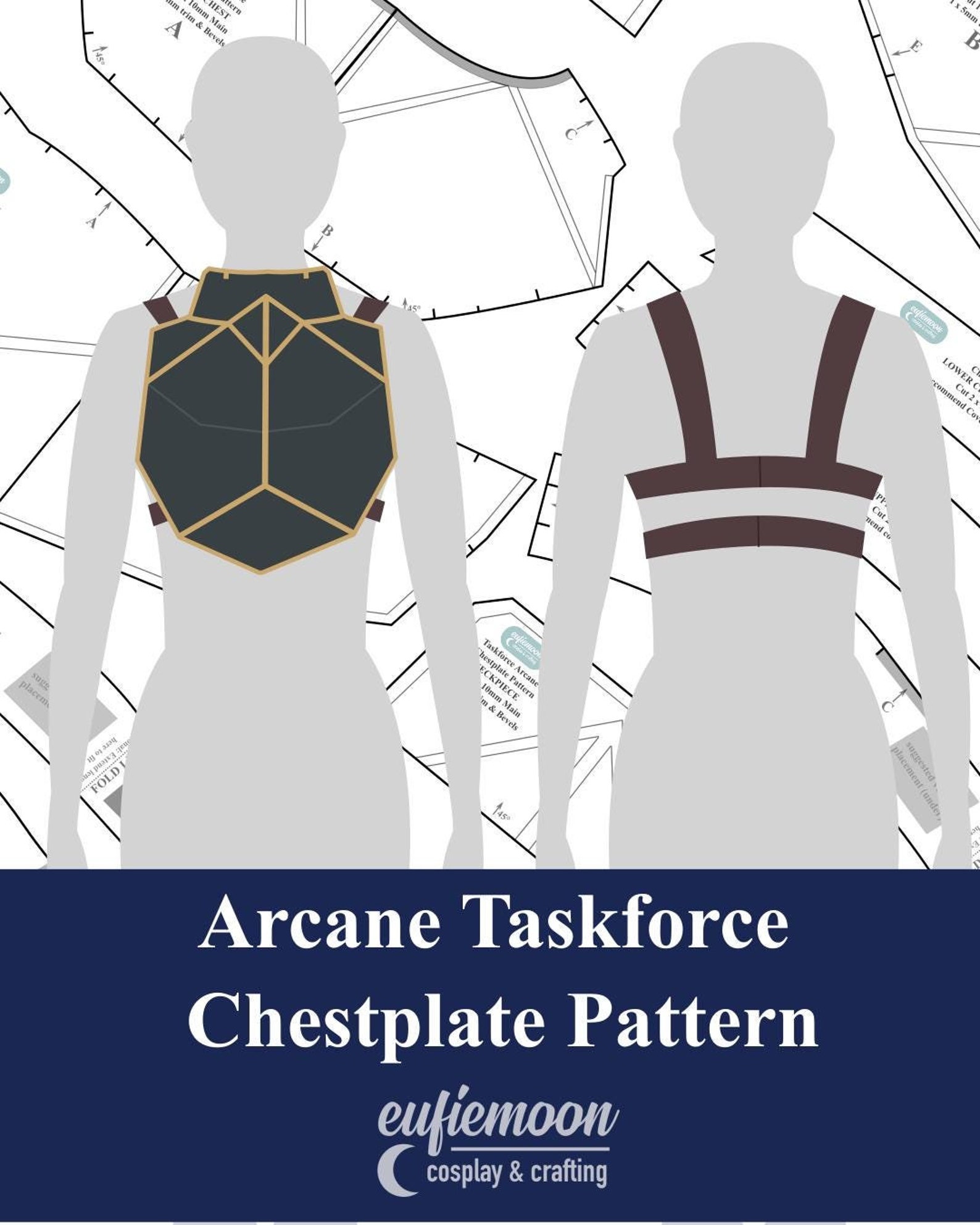 Arcane Season 2 Taskforce Chestplate Cosplay Pattern Caitlyn Vi Maddie - Etsy