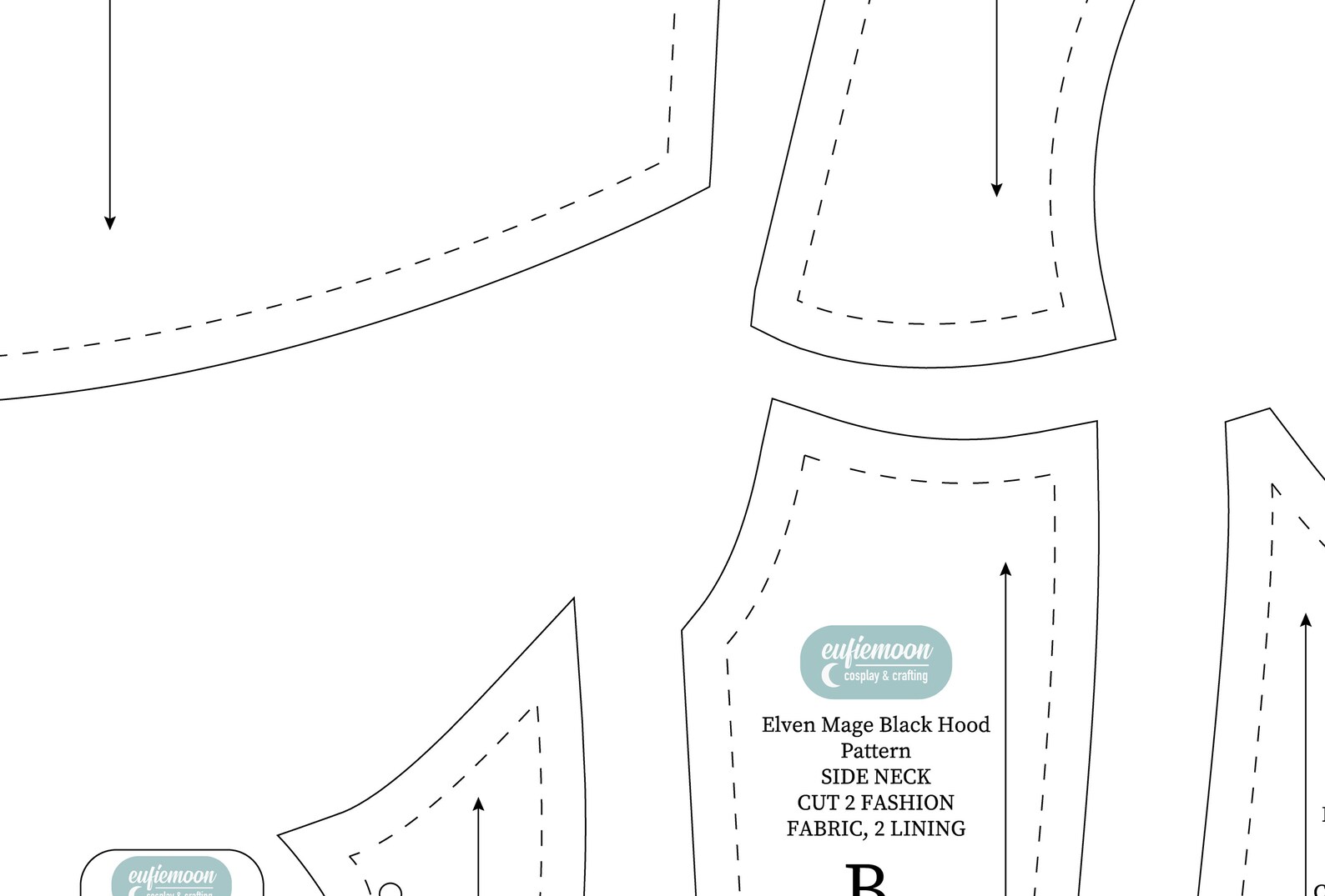 Marcille Dark Mage Hood Pattern & Tutorial (dungeon Meshi, Delicious in ...