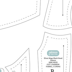 Marcille Dark Mage Hood Pattern & Tutorial (dungeon Meshi, Delicious in ...