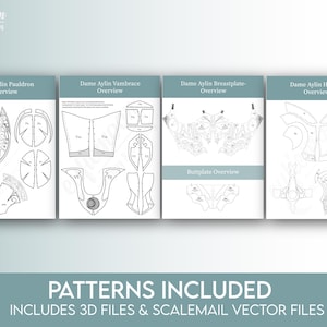 Dame Aylin BG3 Armour Patterns PDF - Etsy