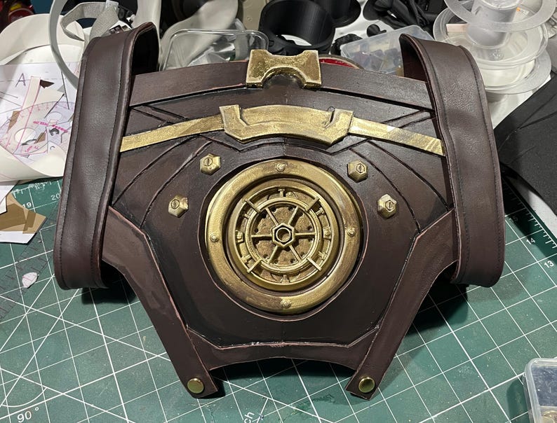 Arcane Season 2 Caitlyn Kiramman Enforcer Backplate Cosplay Pattern and ...