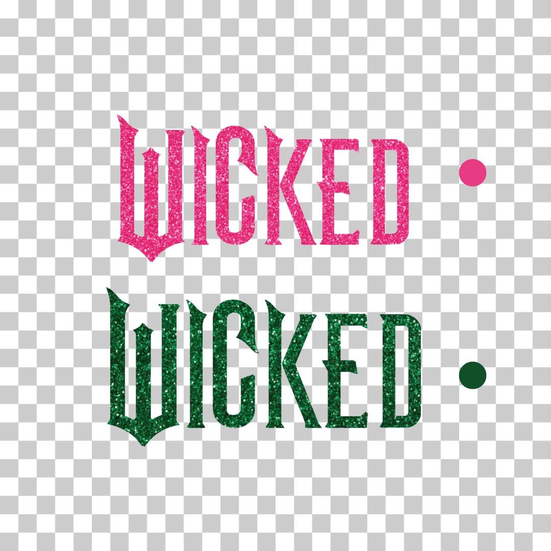 Wicked Movie Glitter Logo Wicked PNG Wicked Elphaba Glinda Wicked Movie ...