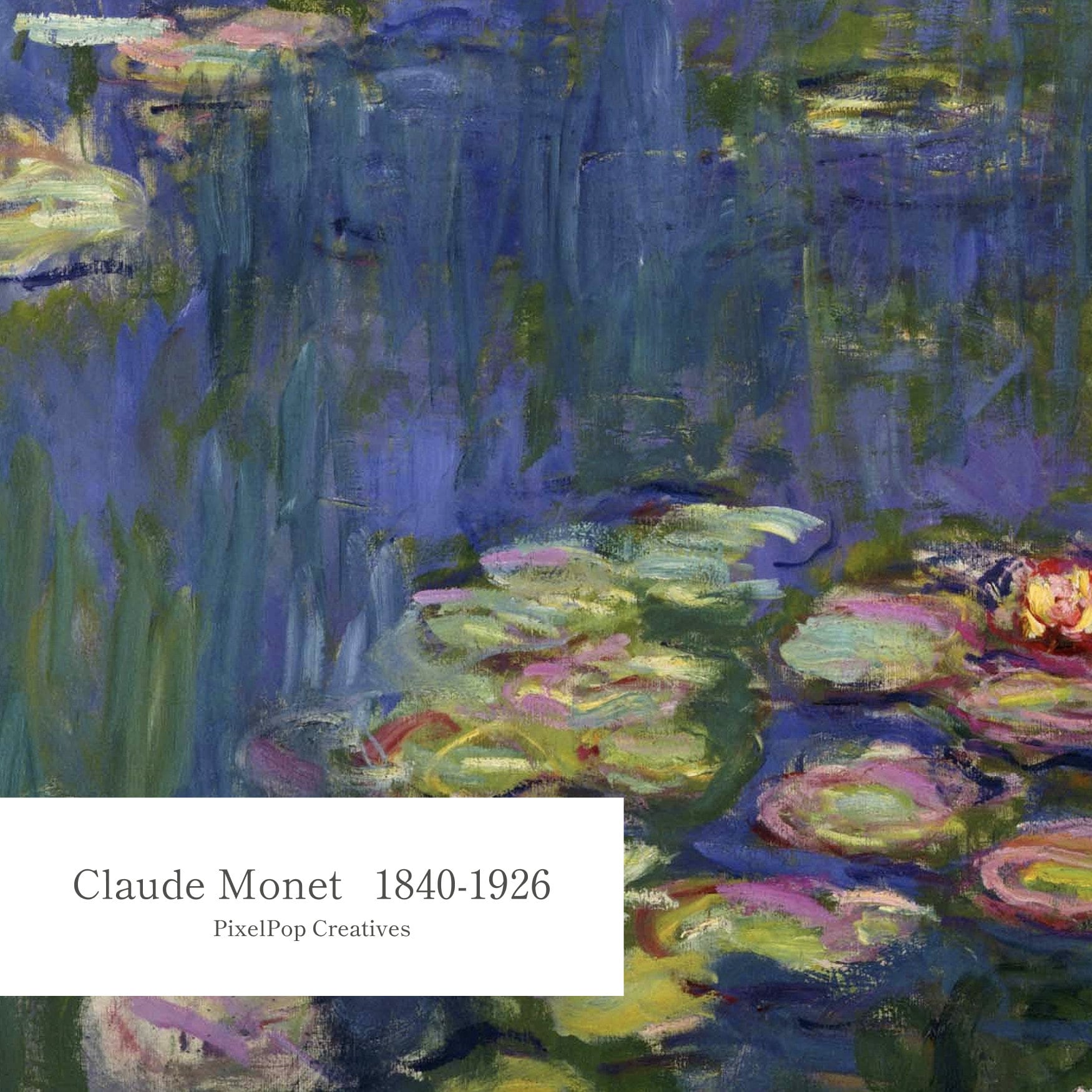 Claude Monet Water Lilies 1916,classic French Impressionist Landscape ...