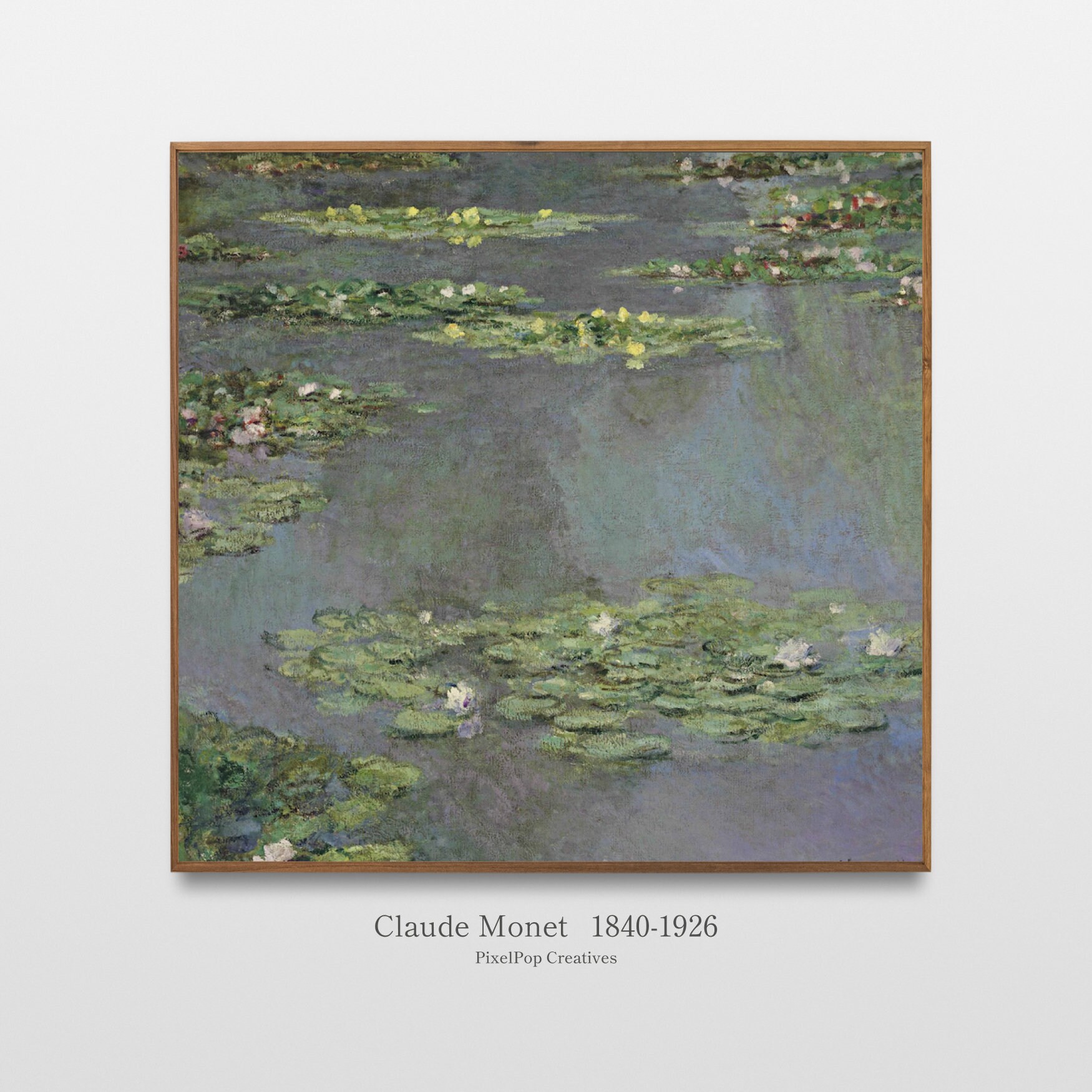 Claude Monet Water Lilies 1905,classic French Impressionist Landscape ...