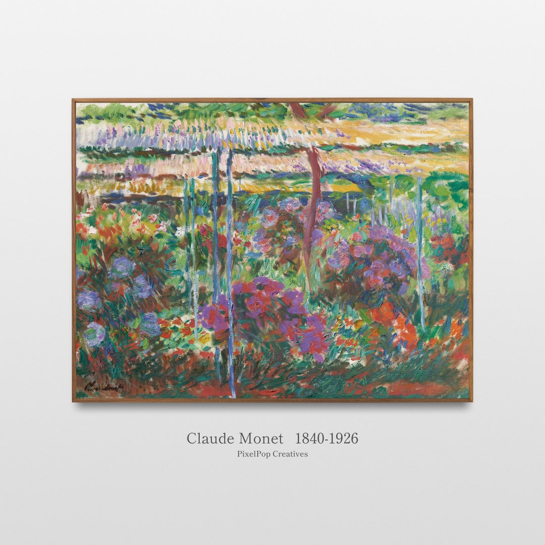 Claude Monet Peonies 1887, Impressionist Floral Painting Print Fall ...