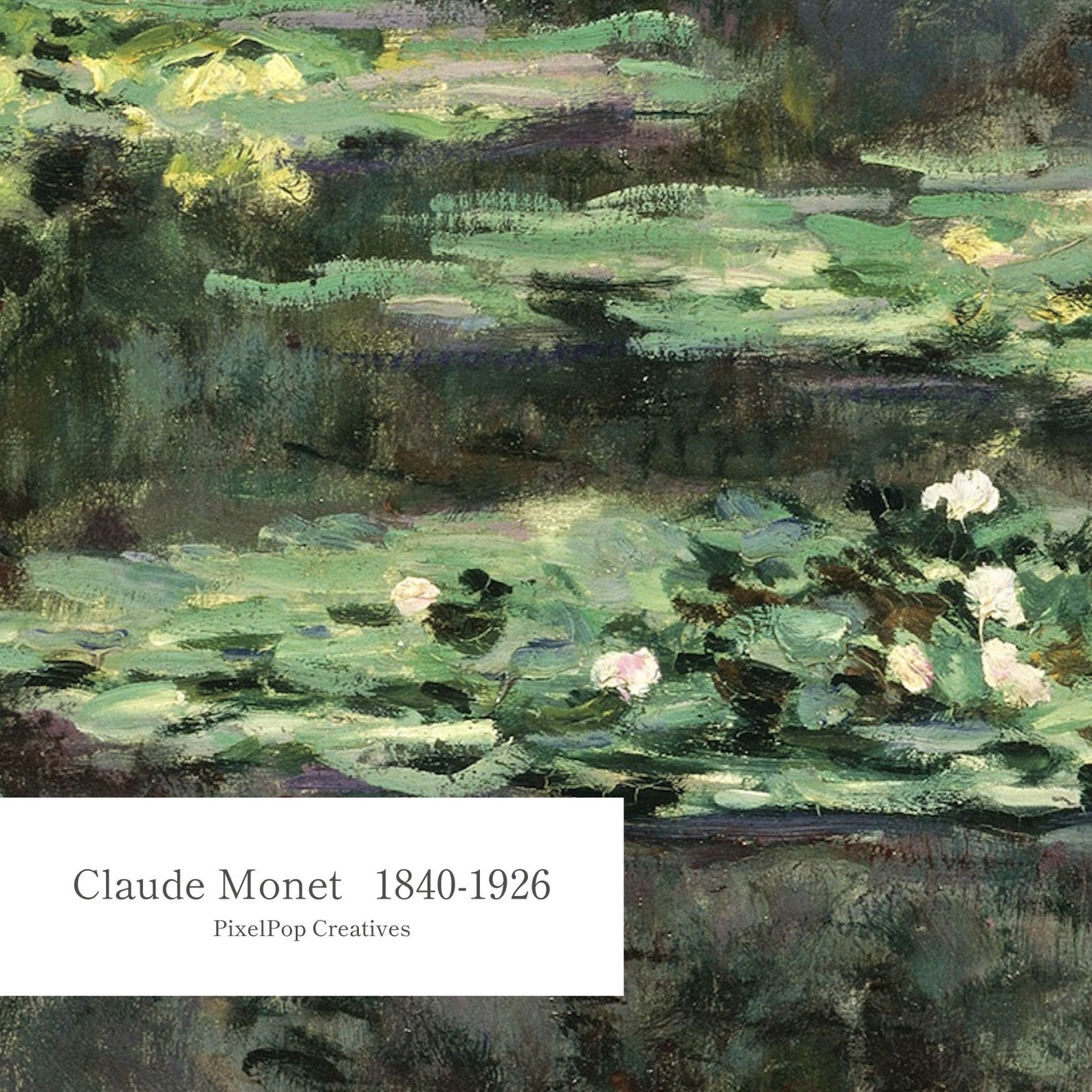 Claude Monet Water Lilies 1904,classic French Impressionist Landscape ...