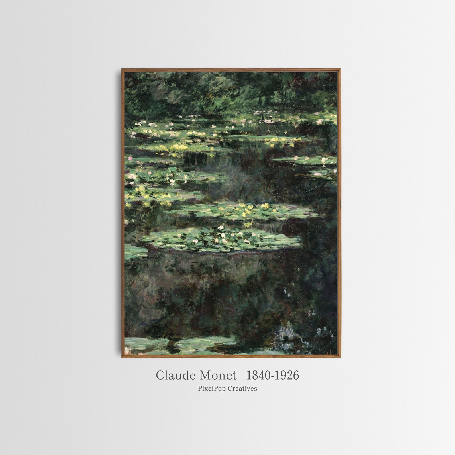 Claude Monet Water Lilies 1904,classic French Impressionist Landscape ...