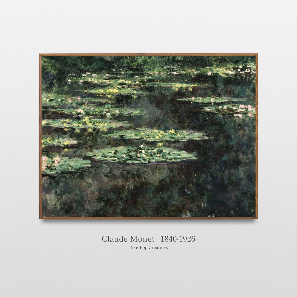 Claude Monet Water Lilies 1904,classic French Impressionist Landscape ...