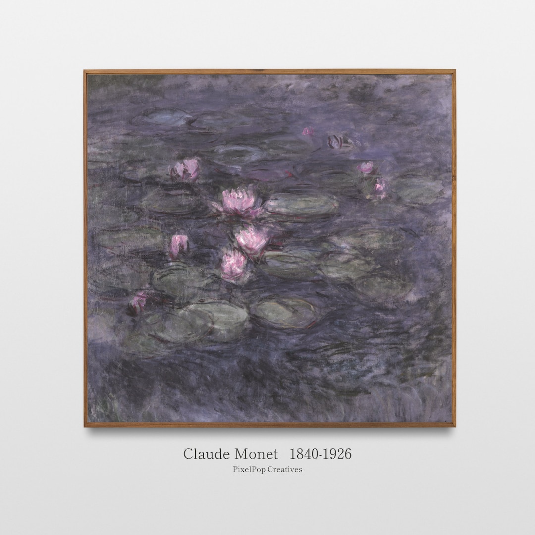 Claude Monet Water Lilies 1914,classic French Impressionist Landscape ...