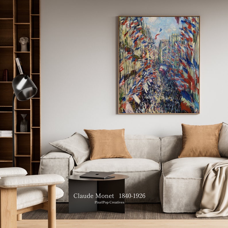 Claude Monet Rue Montorgueil 30th of June, Impressionist Landscape ...