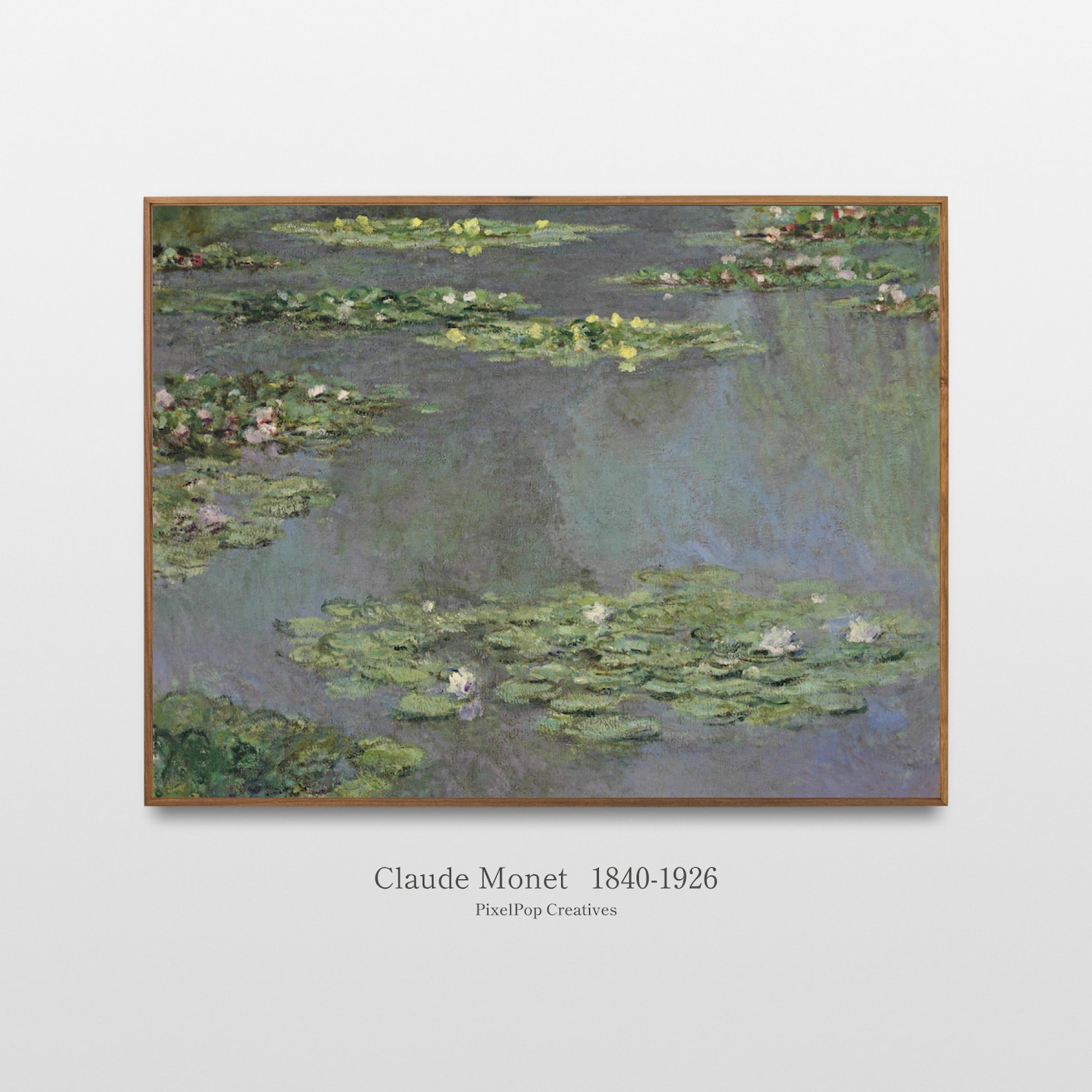 Claude Monet Water Lilies 1905,classic French Impressionist Landscape ...