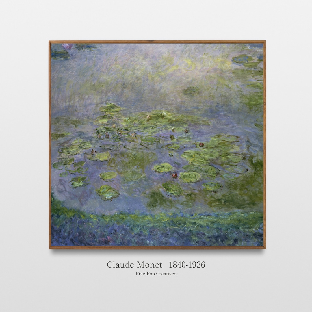 Claude Monet Water Lilies 1914,classic French Impressionist Landscape ...