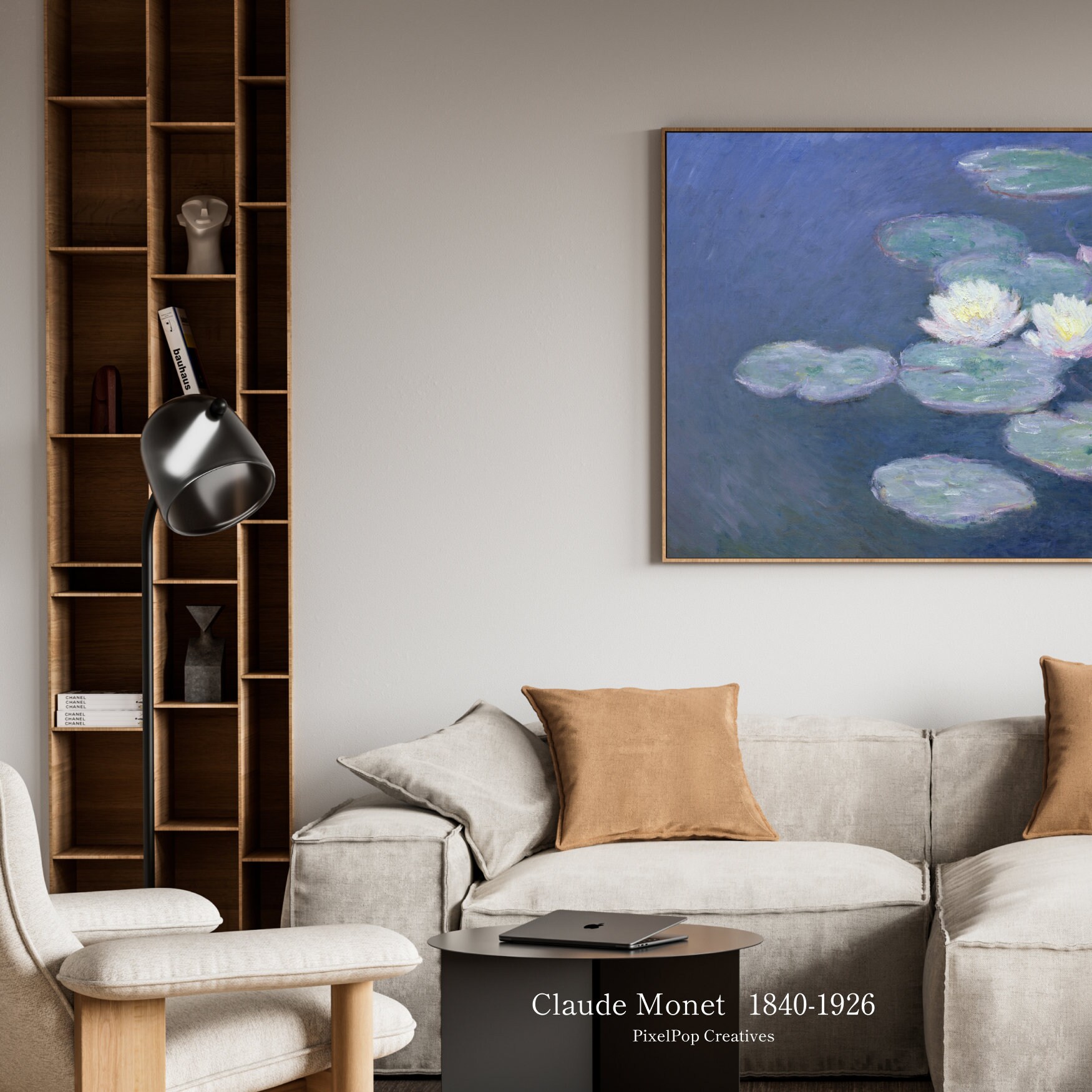 Vintage Claude Monet Painting Water Lilies Digital Print, Famous ...