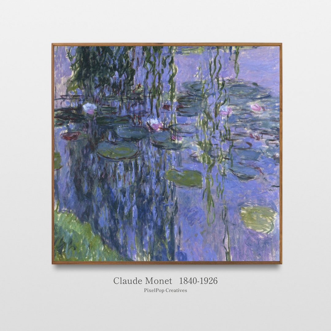Claude Monet Water Lilies 1922,classic French Impressionist Landscape ...