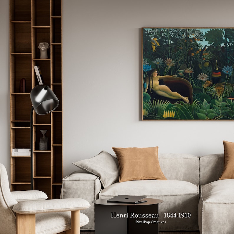 Henri Rousseau the Dream, La Rêve, Surrealist Nature Landscape Painting ...