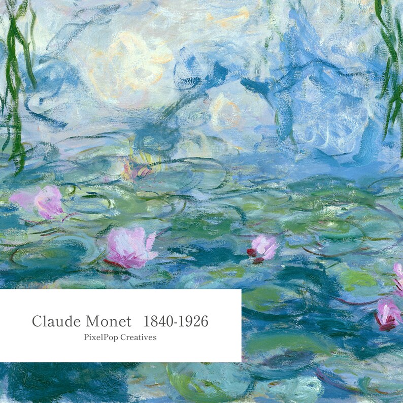 Claude Monet Water Lilies 1961 Nymphéas, Impressionist Landscape ...