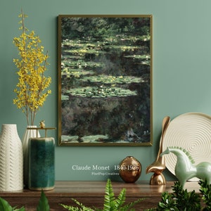 Claude Monet Water Lilies 1904,classic French Impressionist Landscape ...